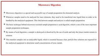 Microwave Digestion The Basic Understanding for ICPMS Method ...