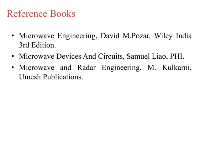 Microwave Engineering.pptx | Physics | Science