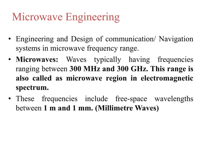 Microwave Engineering.pptx | Physics | Science