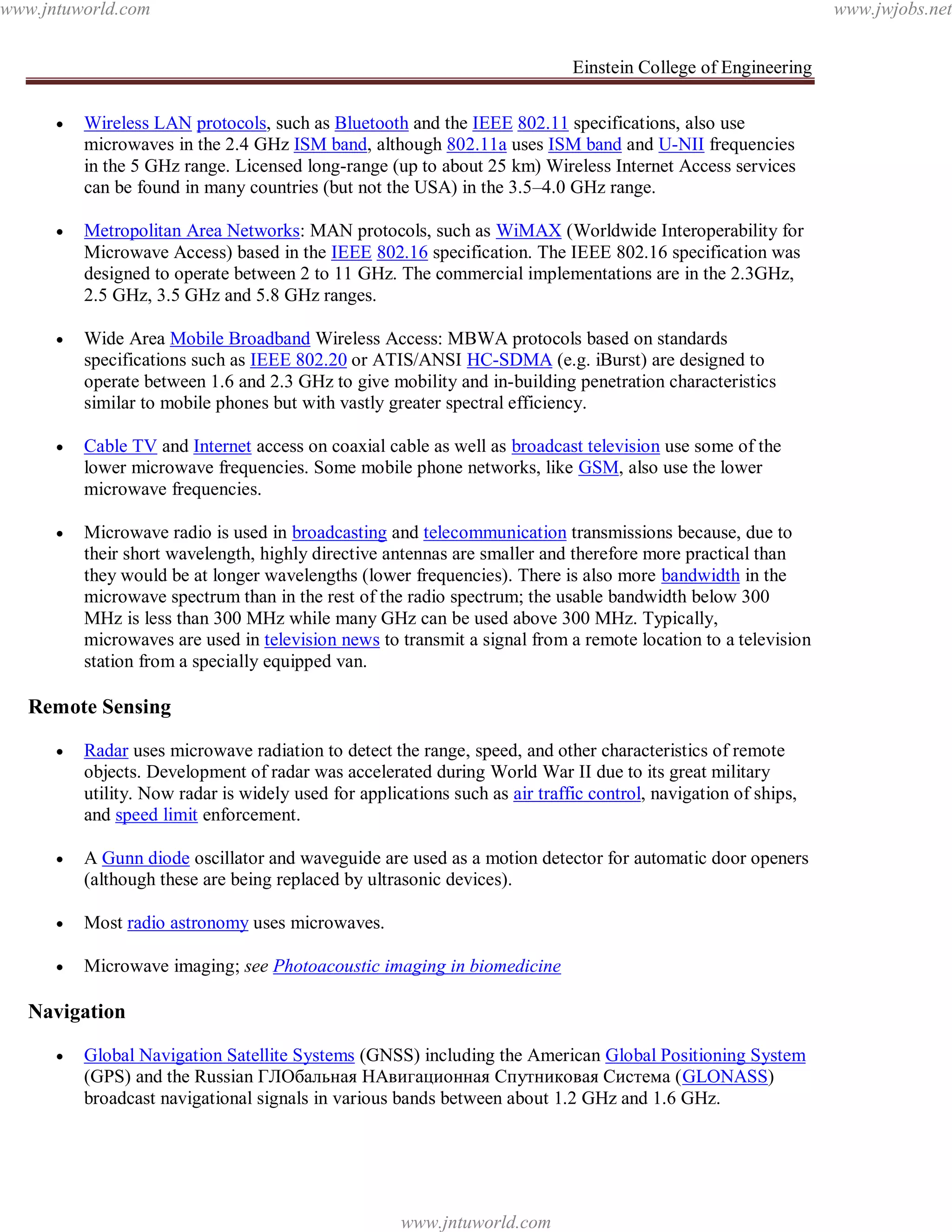 Microwave engineering jwfiles | PDF