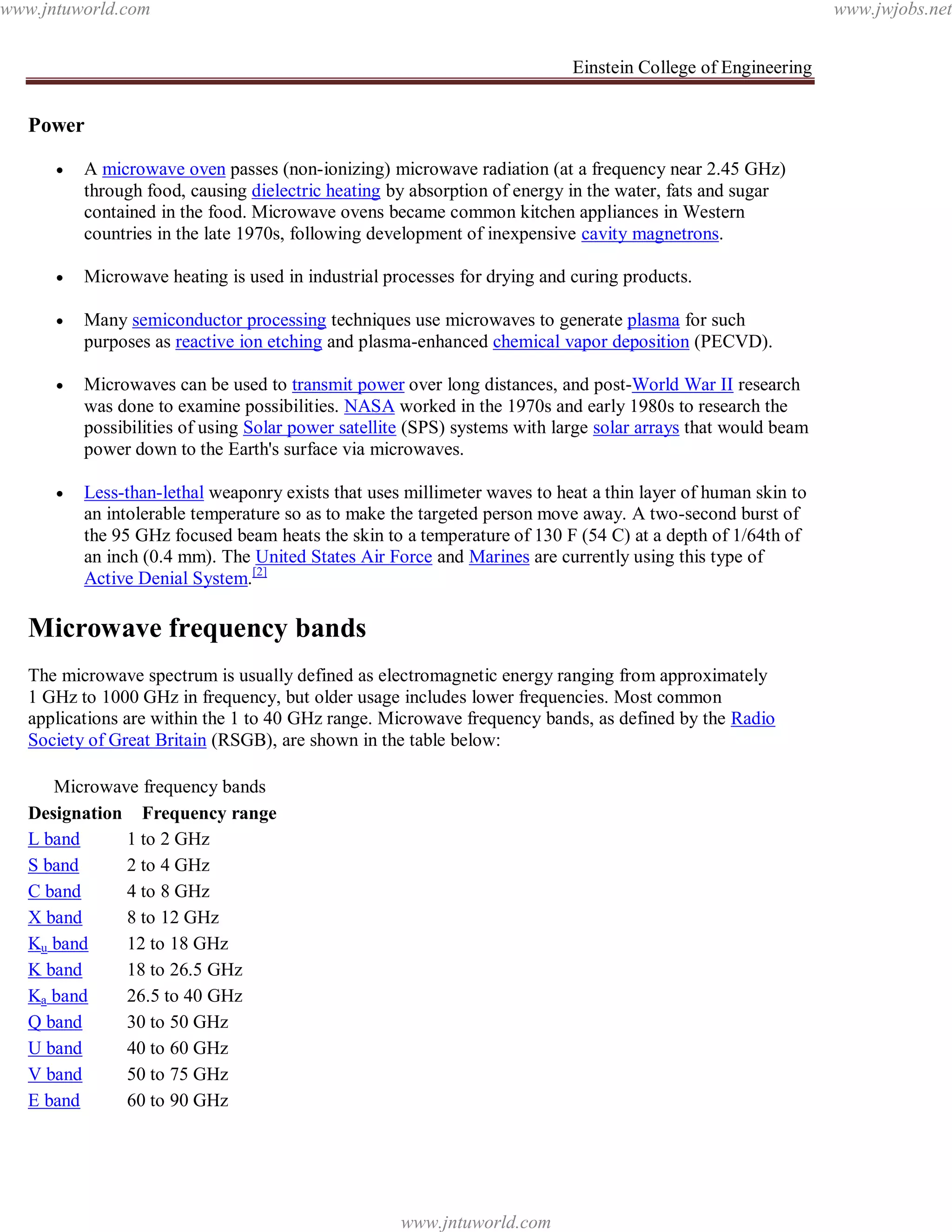 Microwave engineering jwfiles | PDF