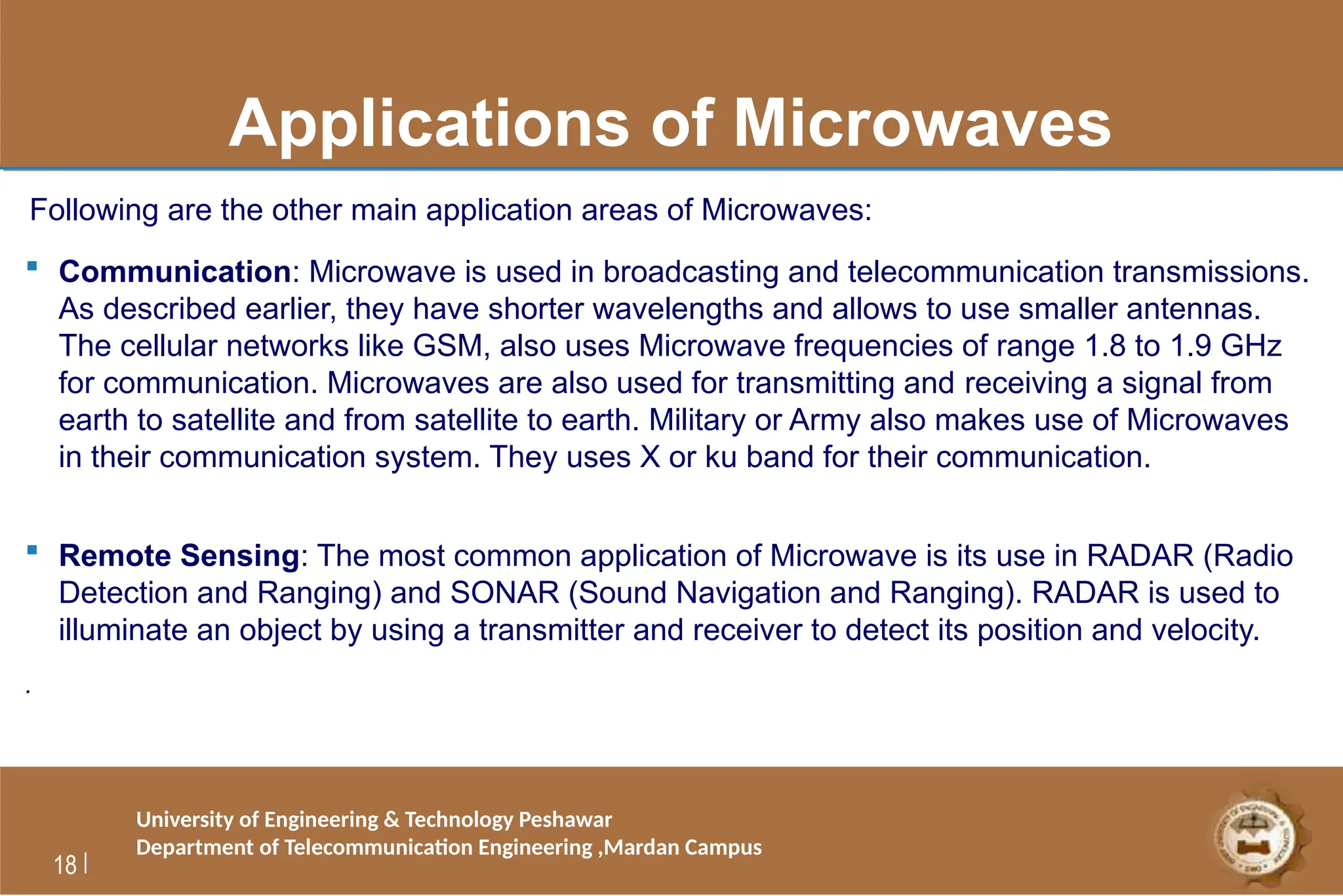Microwave Engineering Introduction Lecture 1 | PPTX
