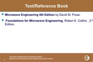 Microwave Engineering Introduction Lecture 1 | PPTX