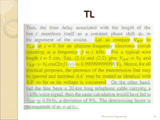 Microwave Engineering_Lecture_2-Transmission Line Equation.ppt | Physics | Science