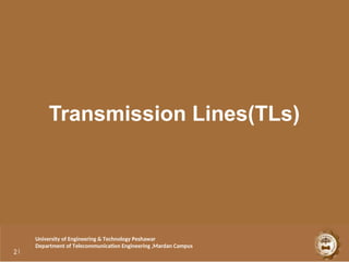 Microwave Engineering_Lecture_2-Transmission Line Equation.ppt | Physics | Science