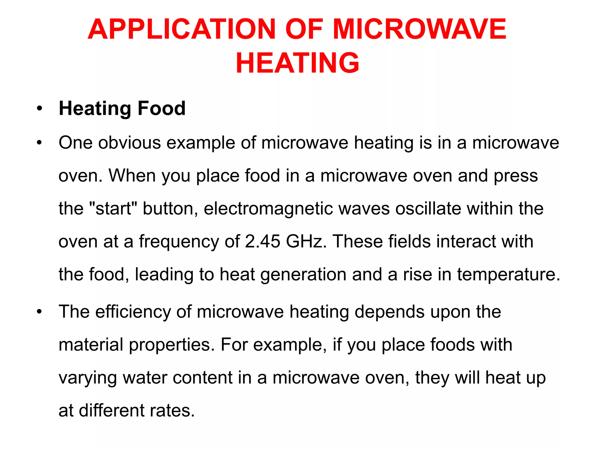 Microwave heating | PPTX