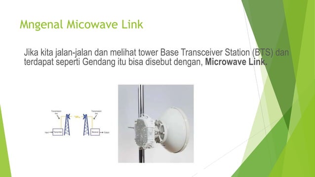 Materi Dasar-dasar teknik jaringan Microwave Link. | PPTX