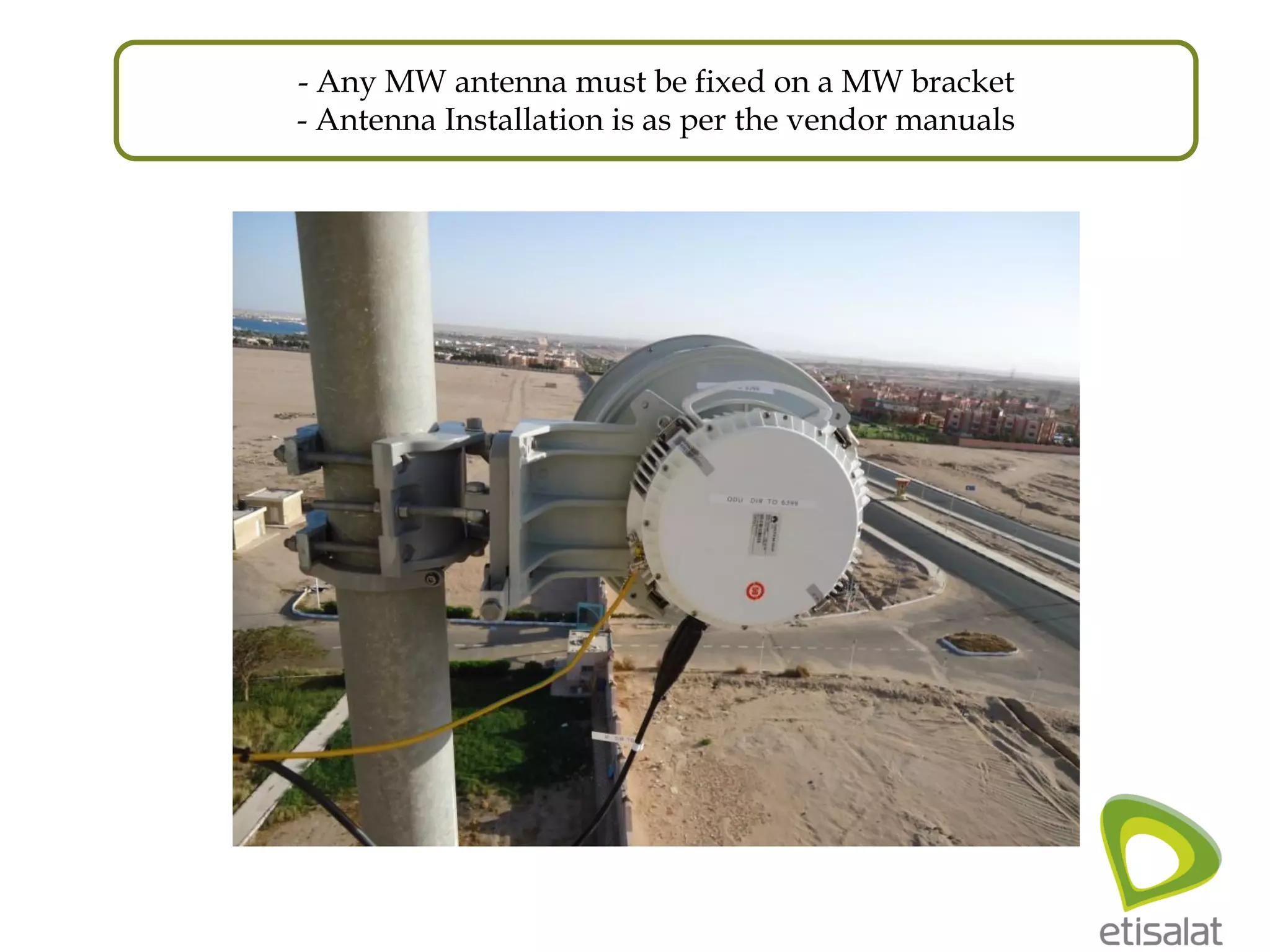 Microwave Links Correct Installation at Telecom Site | PDF