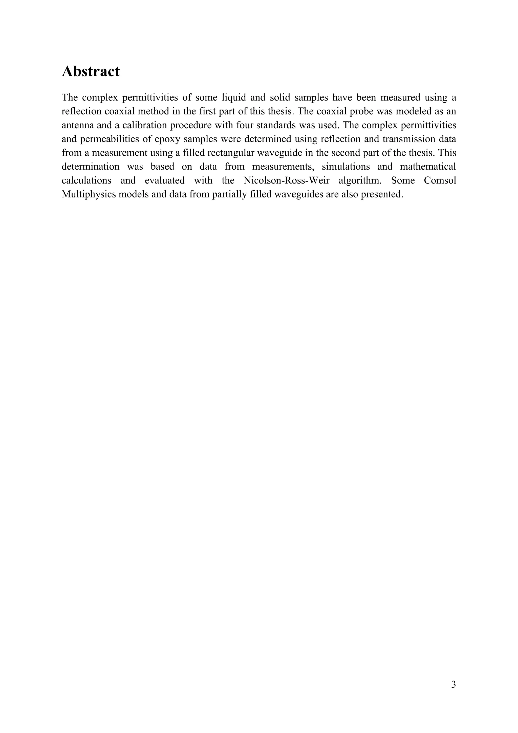 Microwave Materials Characterization Using Waveguides And Coaxial Probe