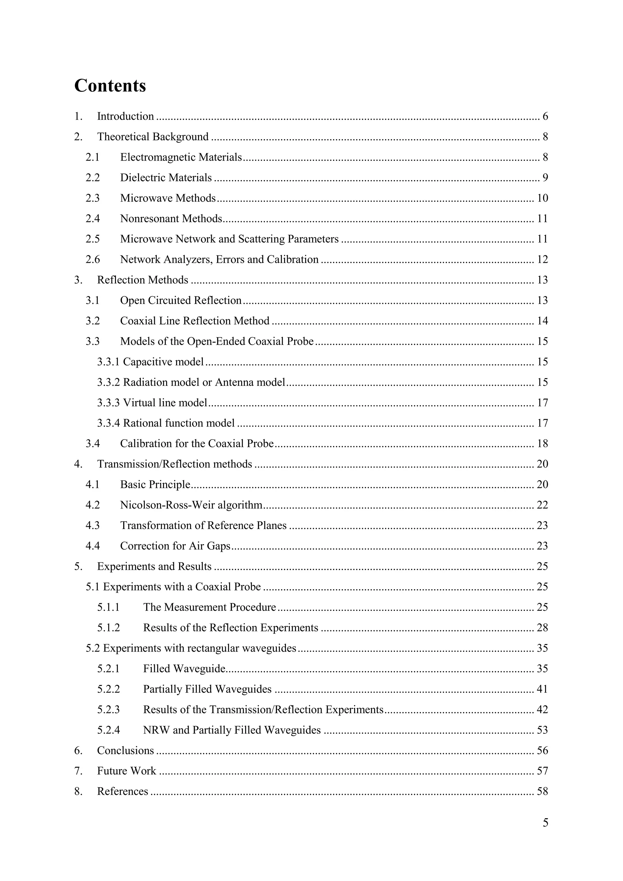 Microwave Materials Characterization Using Waveguides And Coaxial Probe
