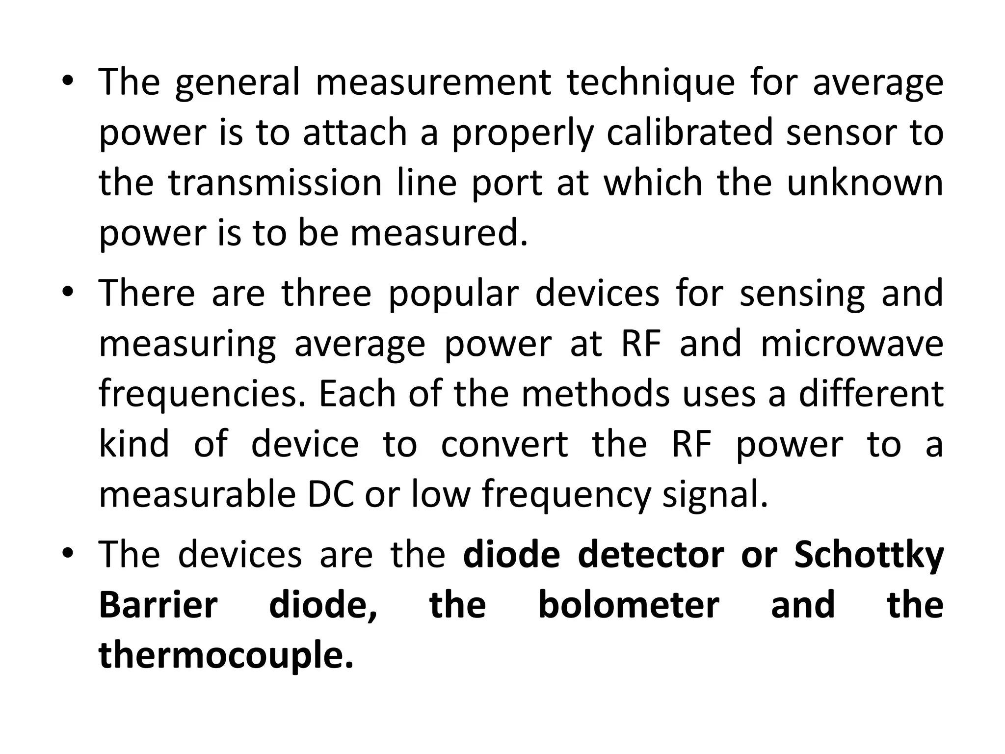 Microwave measurements in detail | PPTX