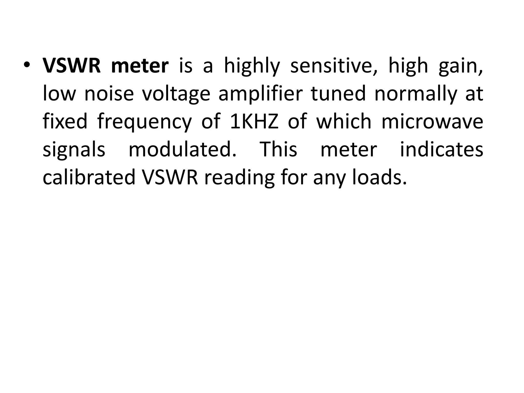 Microwave measurements in detail | PPTX