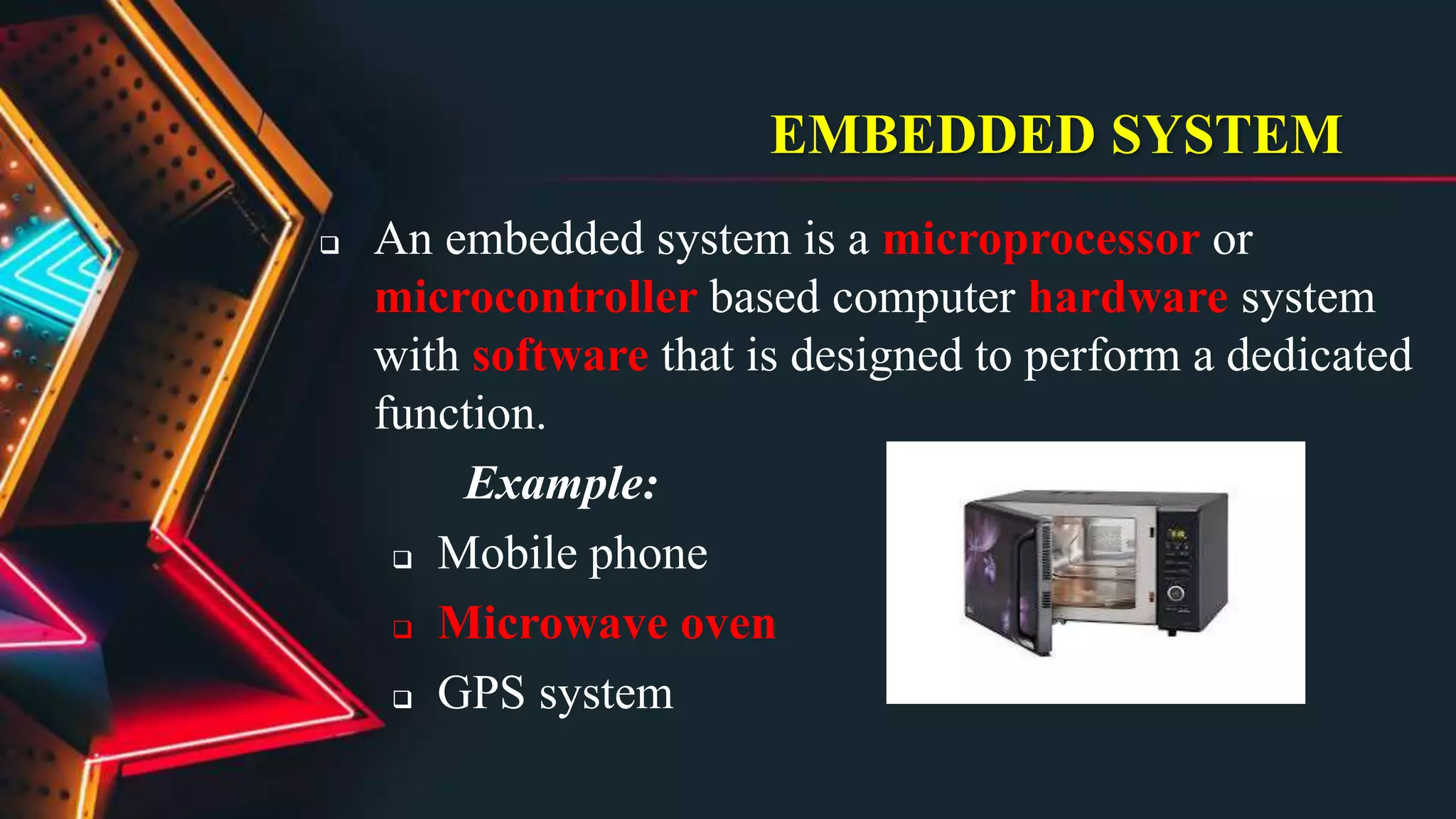 Embedded Systems using Microwave oven | PPTX | Computing | Technology & Computing