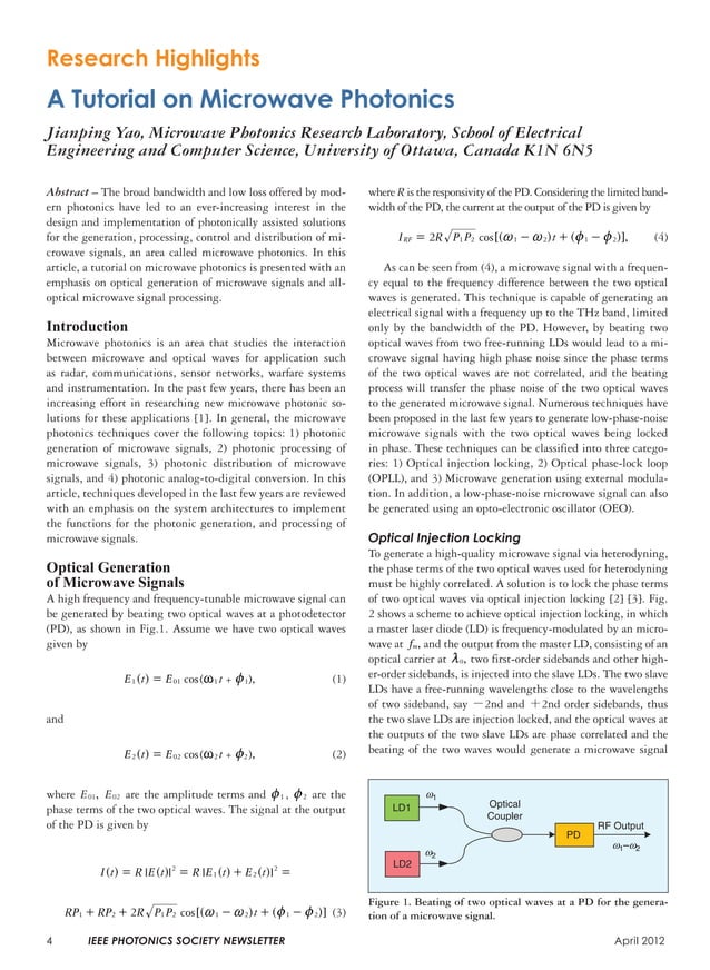 Microwave photonics | PDF