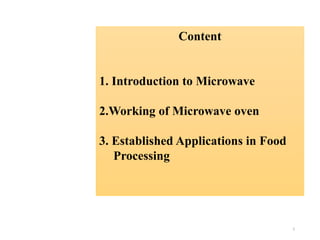 Microwave processing | PPTX