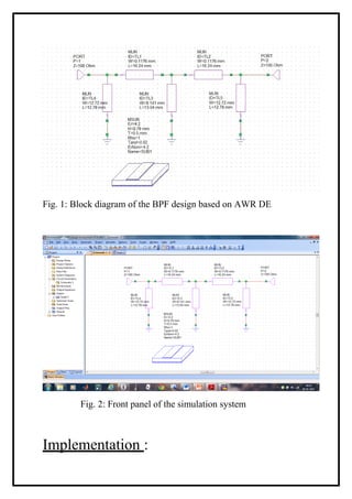 Design of a microstrip bandpass filter | DOC