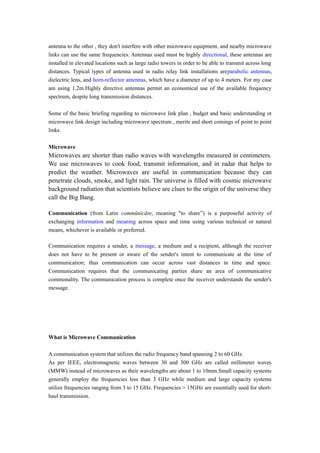 Microwave radio link design | DOC