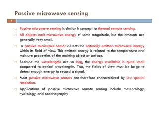 Microwave remote sensing | PDF
