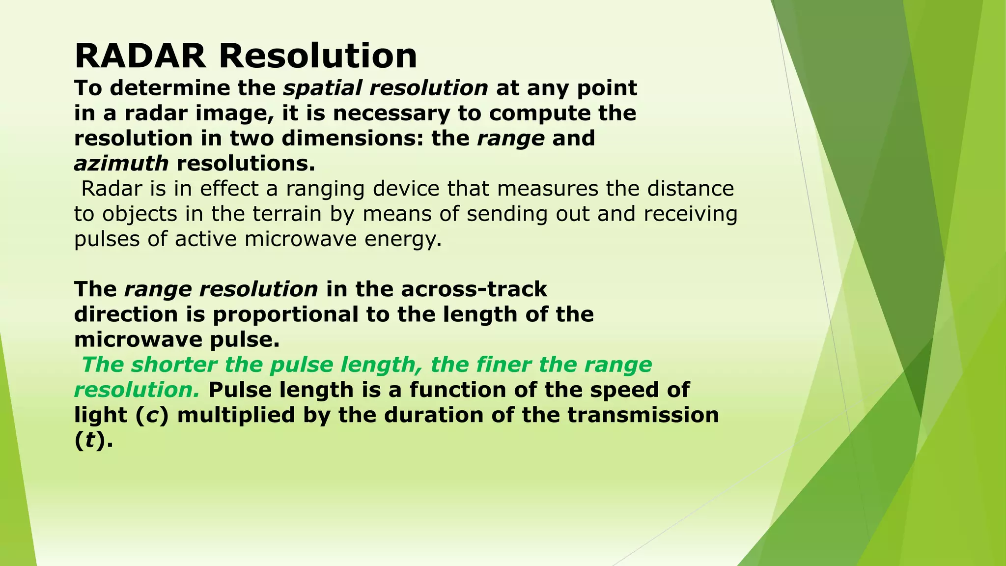 Microwave remote sensing | PPTX