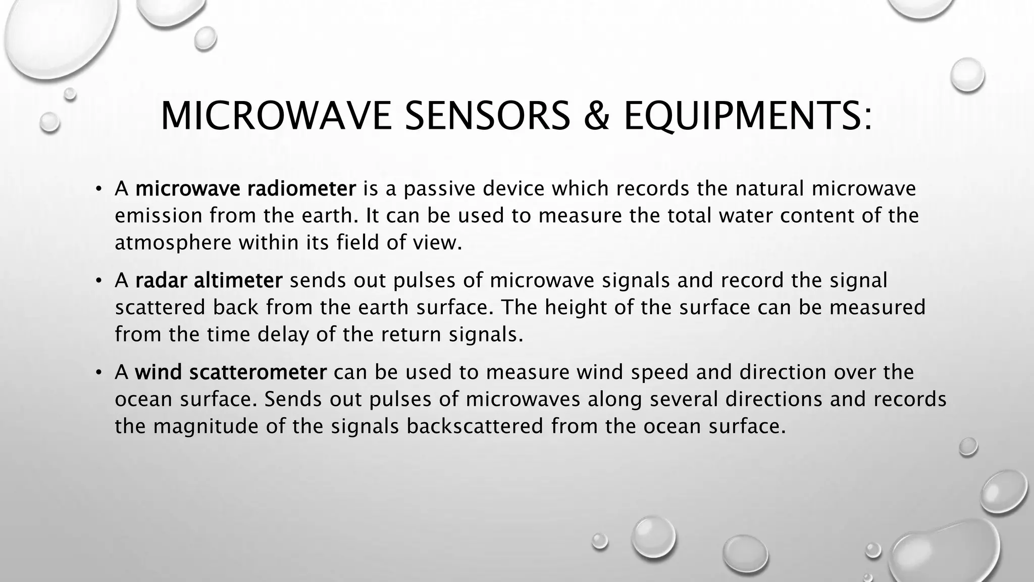 Microwave remote sensing | PPTX | Geography | Science