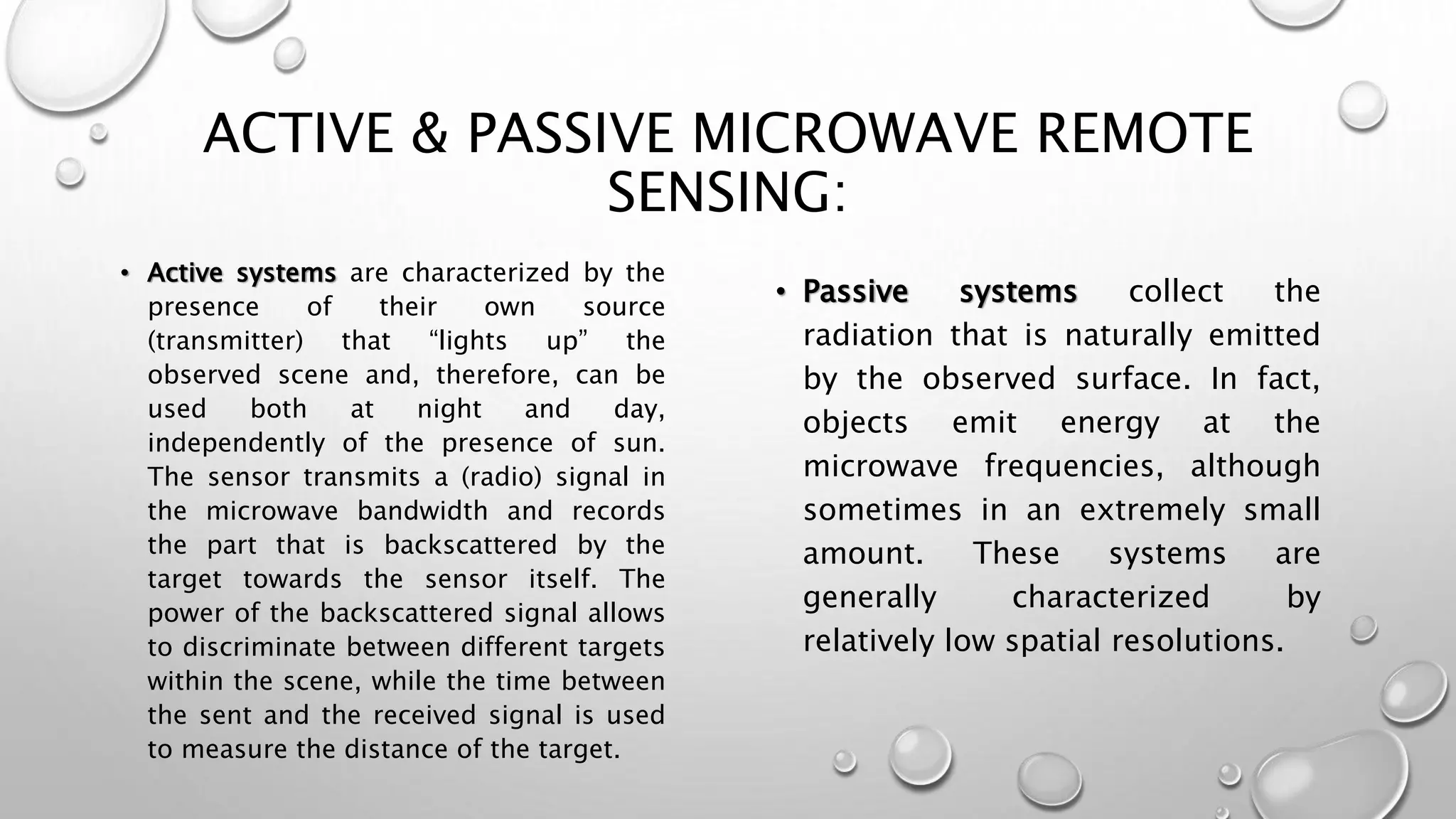 Microwave remote sensing | PPTX
