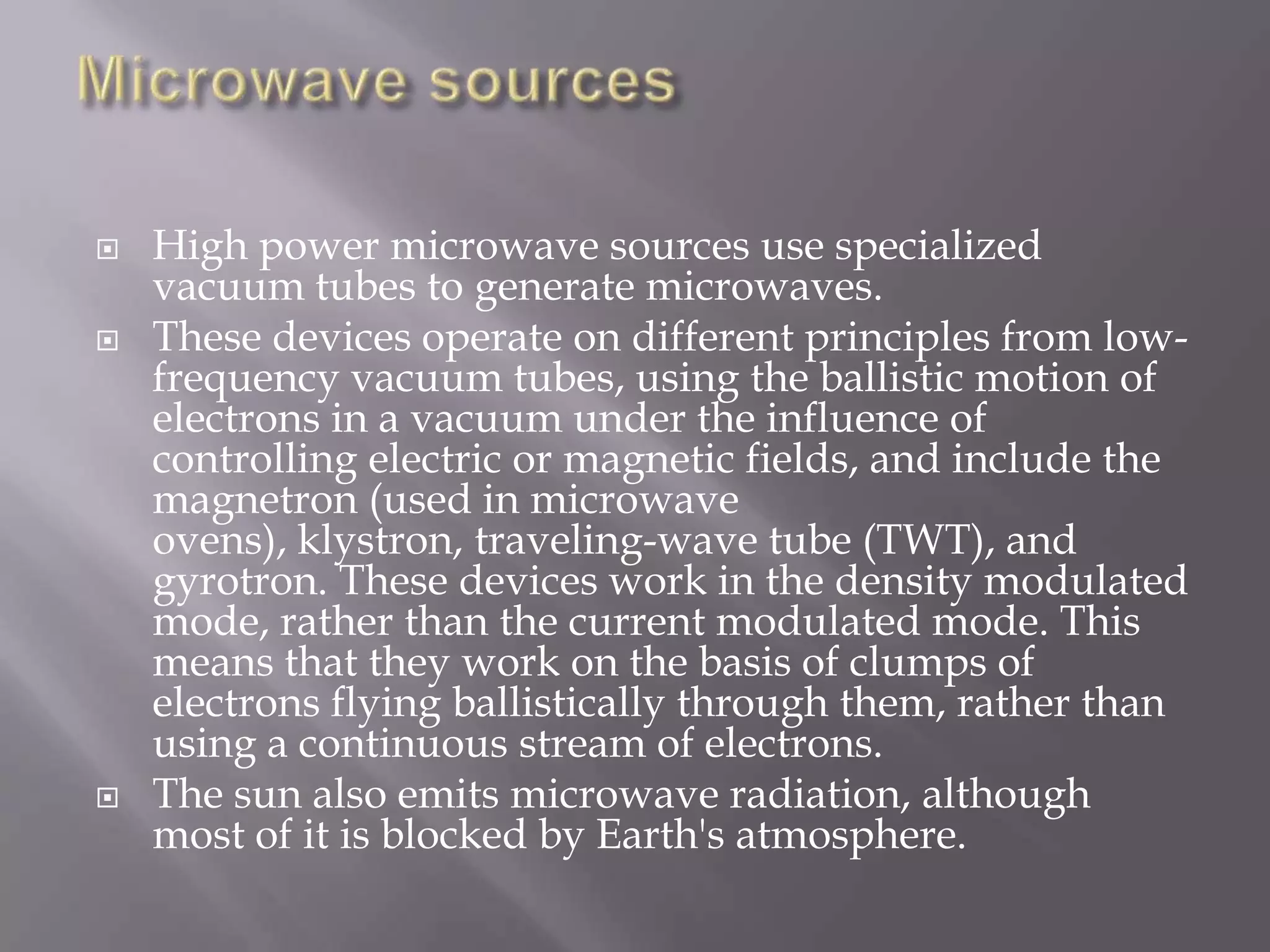 Microwaves | PPT