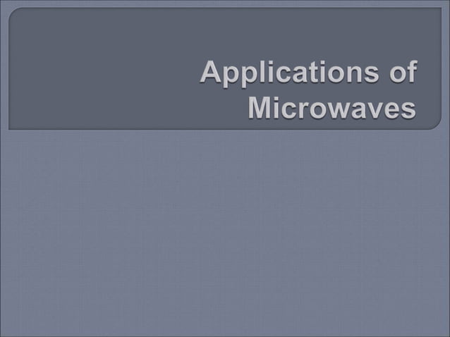 Electromagnetic waves - Microwaves for Grade 10 .ppt