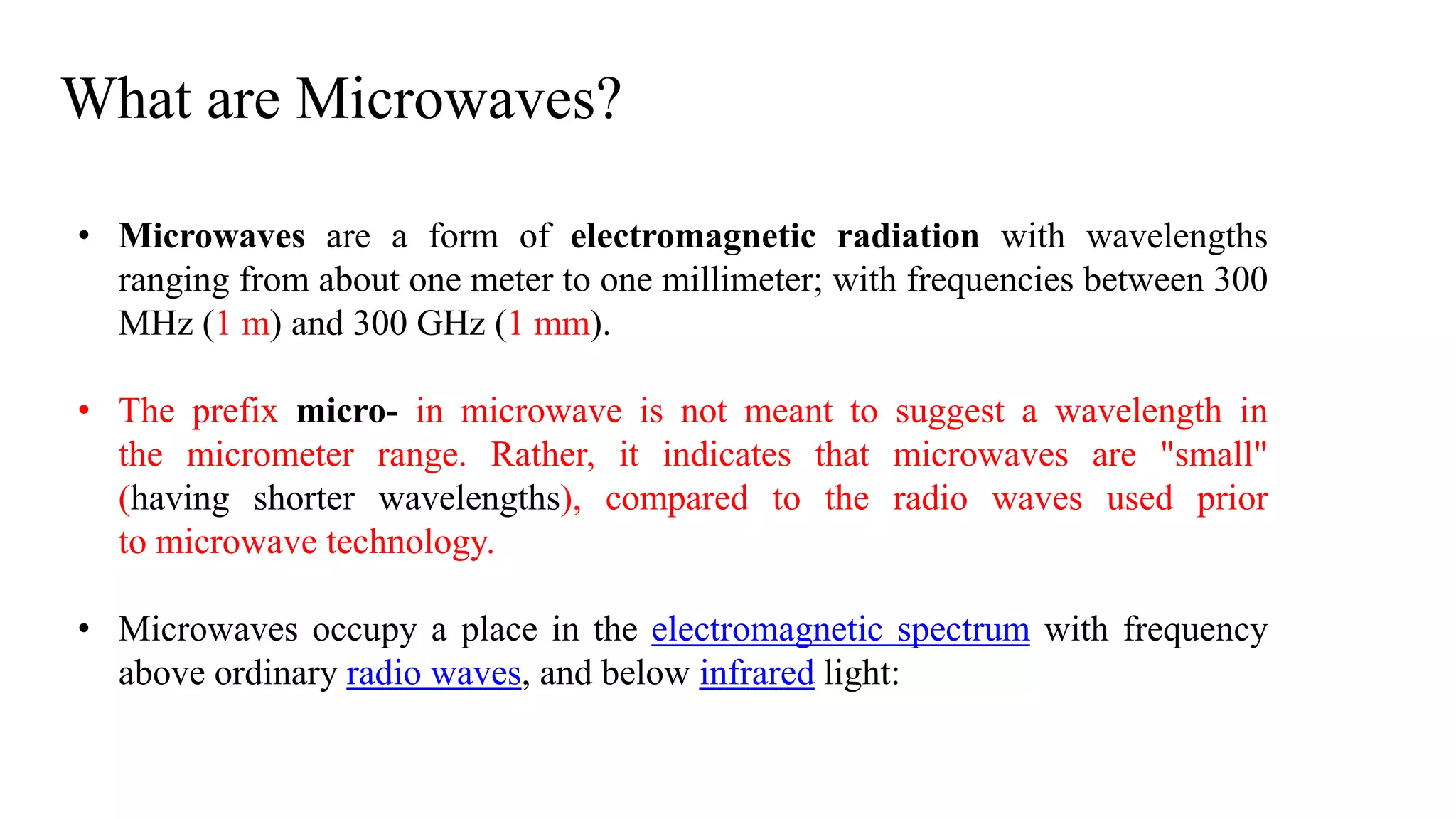 Microwaves and it's applications | PPTX