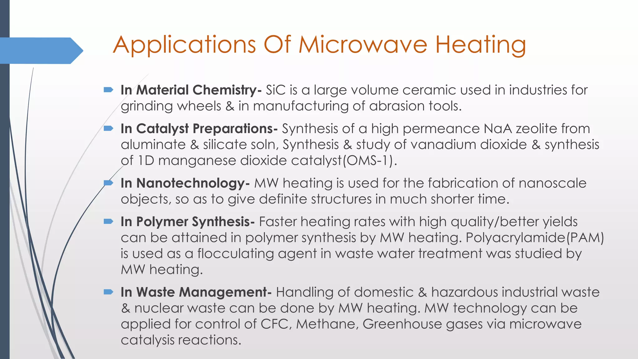 An approach to green chemistry via microwave radiation. applications of microwave synthesis ...