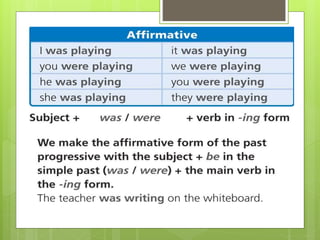 Past Continuous (Progressive) | PPT