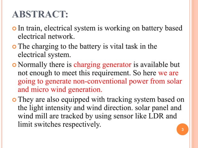 Micro wind mill and solar system with tracking | PPTX