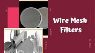 Micro wire mesh Manufacturers - Wire Mesh Suppliers in Delhi | PPTX