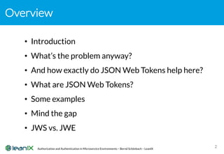 Authorization and Authentication in Microservice Environments | PPT