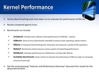 Microx - A Unix like kernel for Embedded Systems written from scratch. | PPT