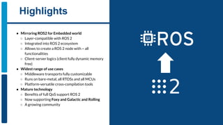 Micro XRCE-DDS and micro-ROS | PDF