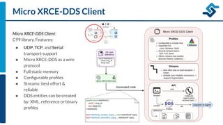 Micro XRCE-DDS: Bringing DDS into microcontrollers | PDF