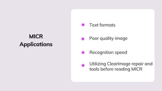 What is MICR string? How does it work? [A Complete Guide] | PDF