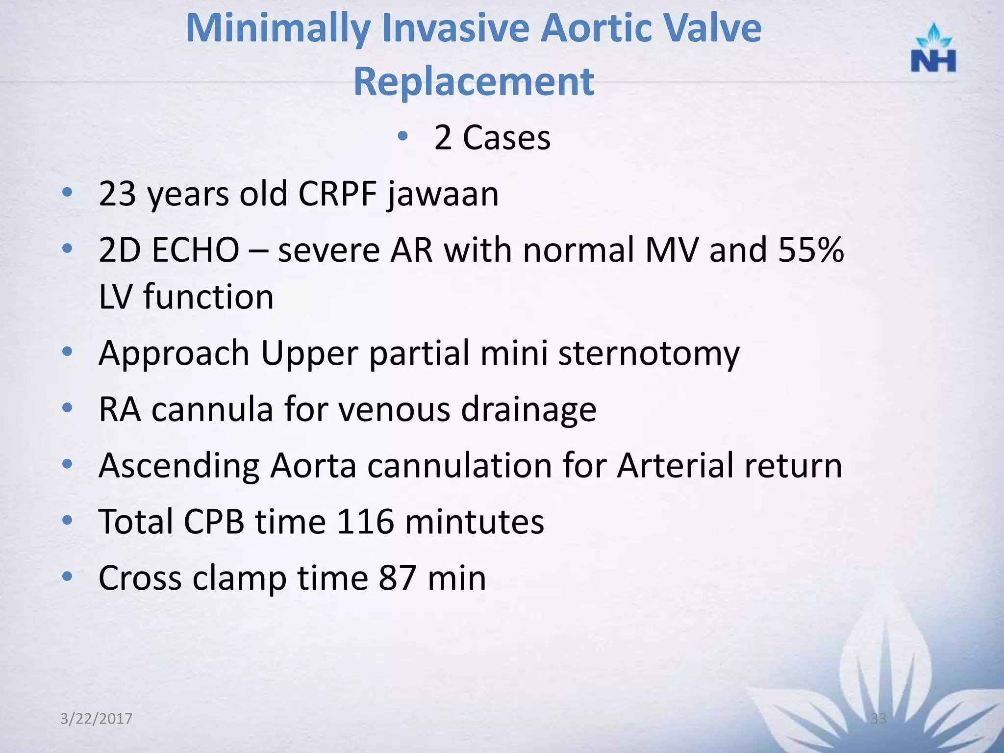 Minimally invasive cardiac surgery | PPTX