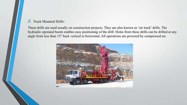 Rock Drilling and Types of Rock Drilling | PPTX