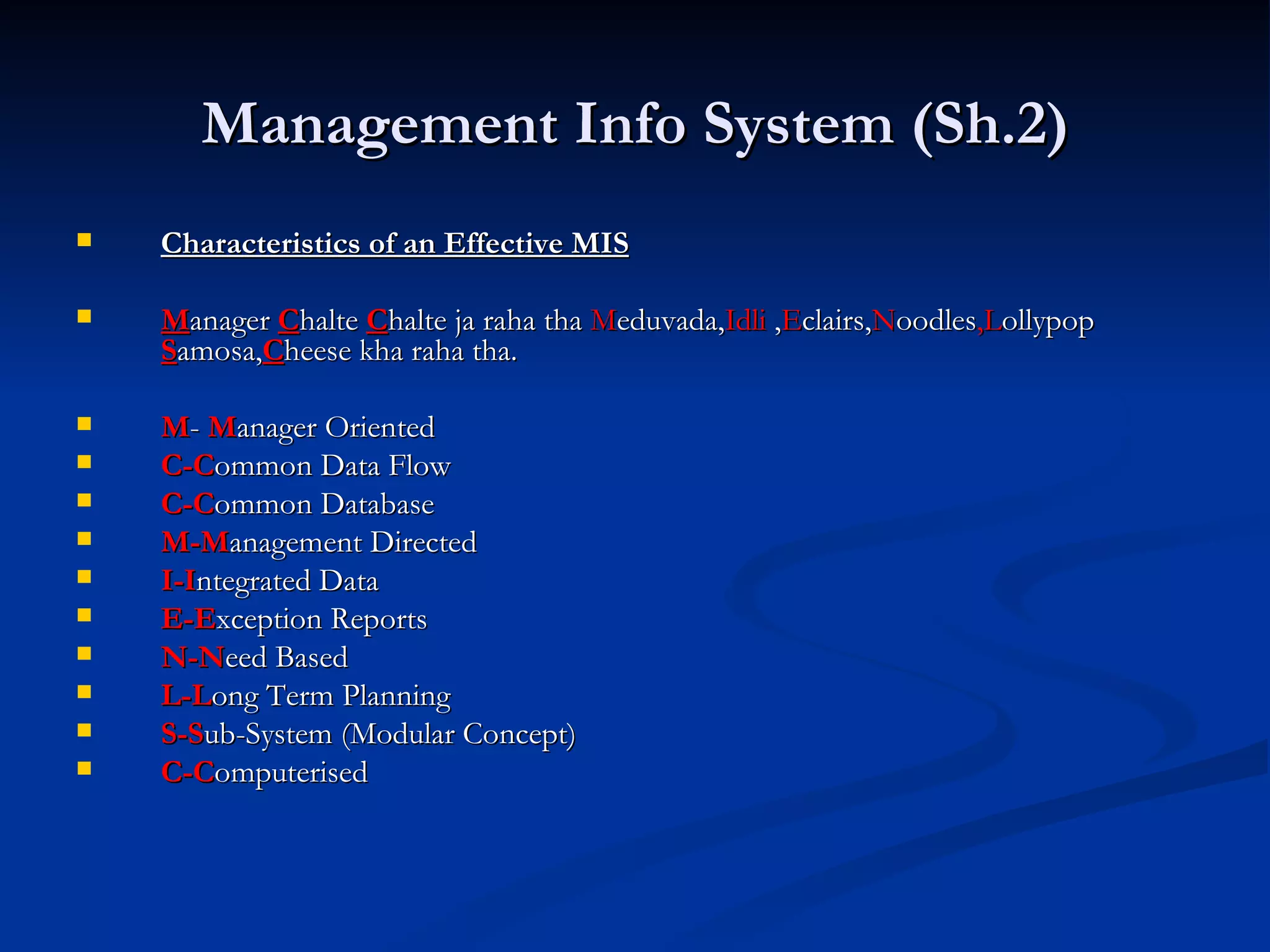 Mics Presentation | PPT