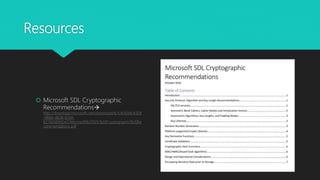 Microsoft Security Development Lifecycle | PPTX
