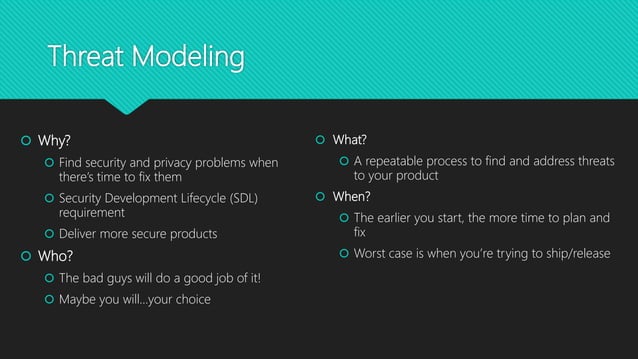 Microsoft Security Development Lifecycle | PPTX