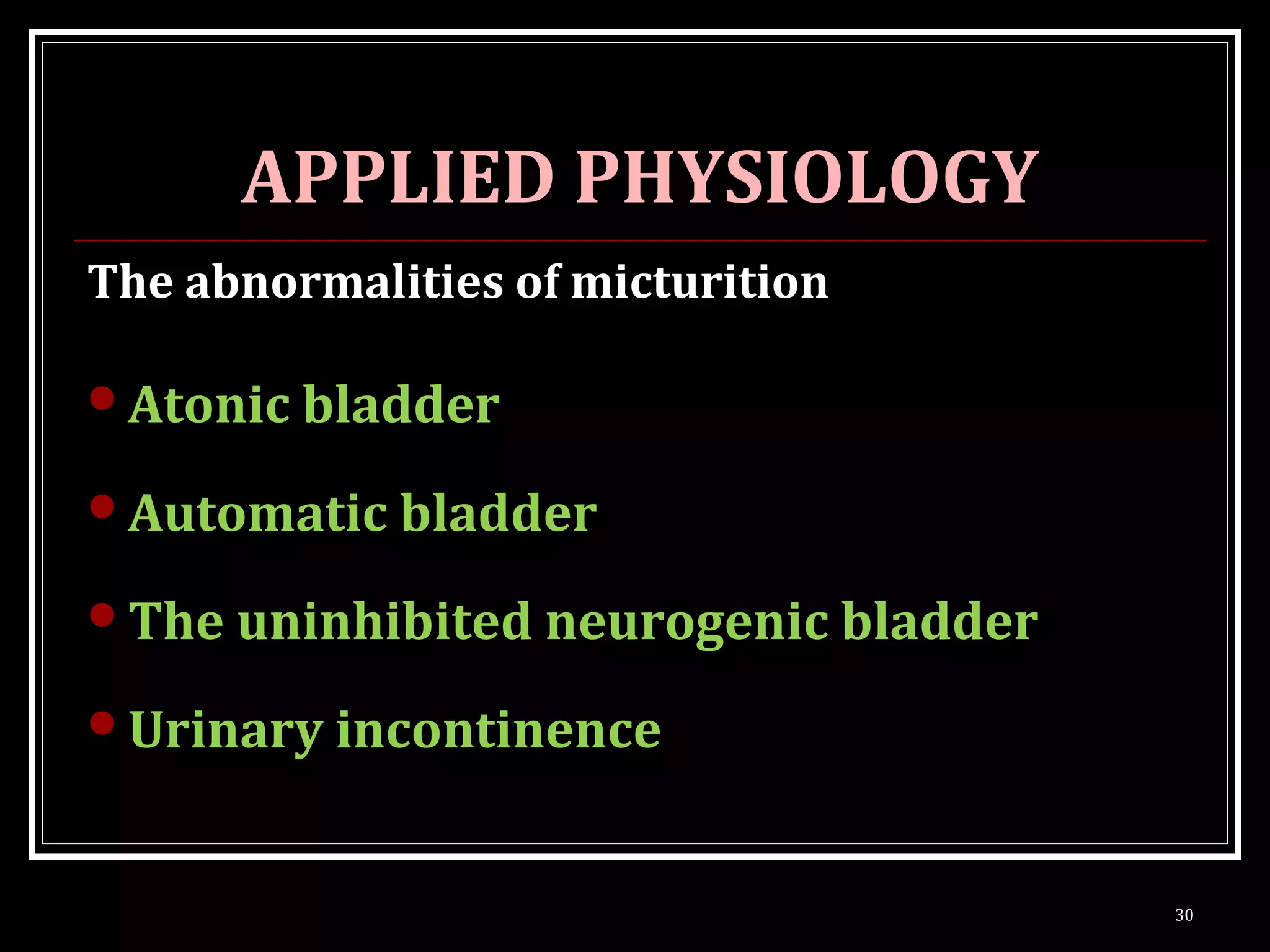 MICTURITION | PPT