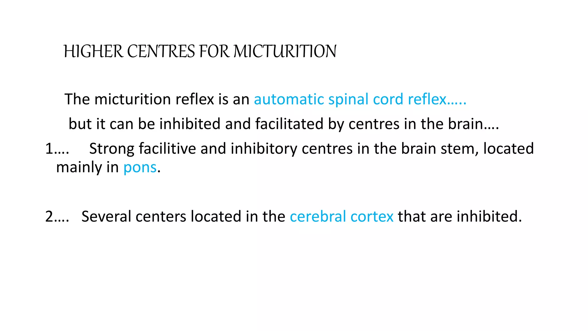 Micturition (The Guyton and Hall physiology) | PPTX