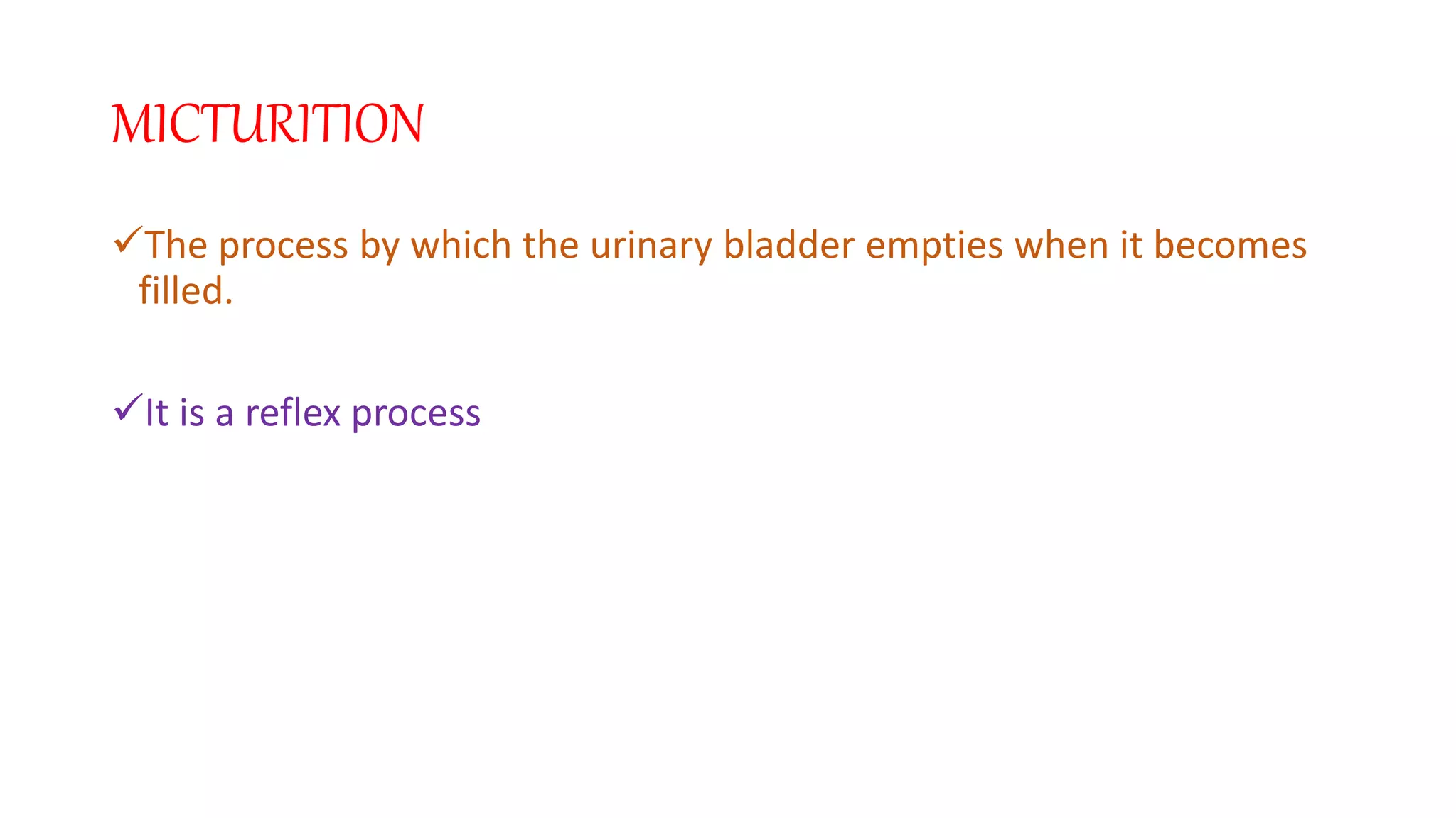 Micturition (The Guyton and Hall physiology) | PPTX