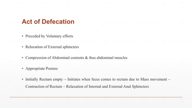 MICTURITION AND DEFECATION REFLEXES.pptx | Digestive Disorders ...