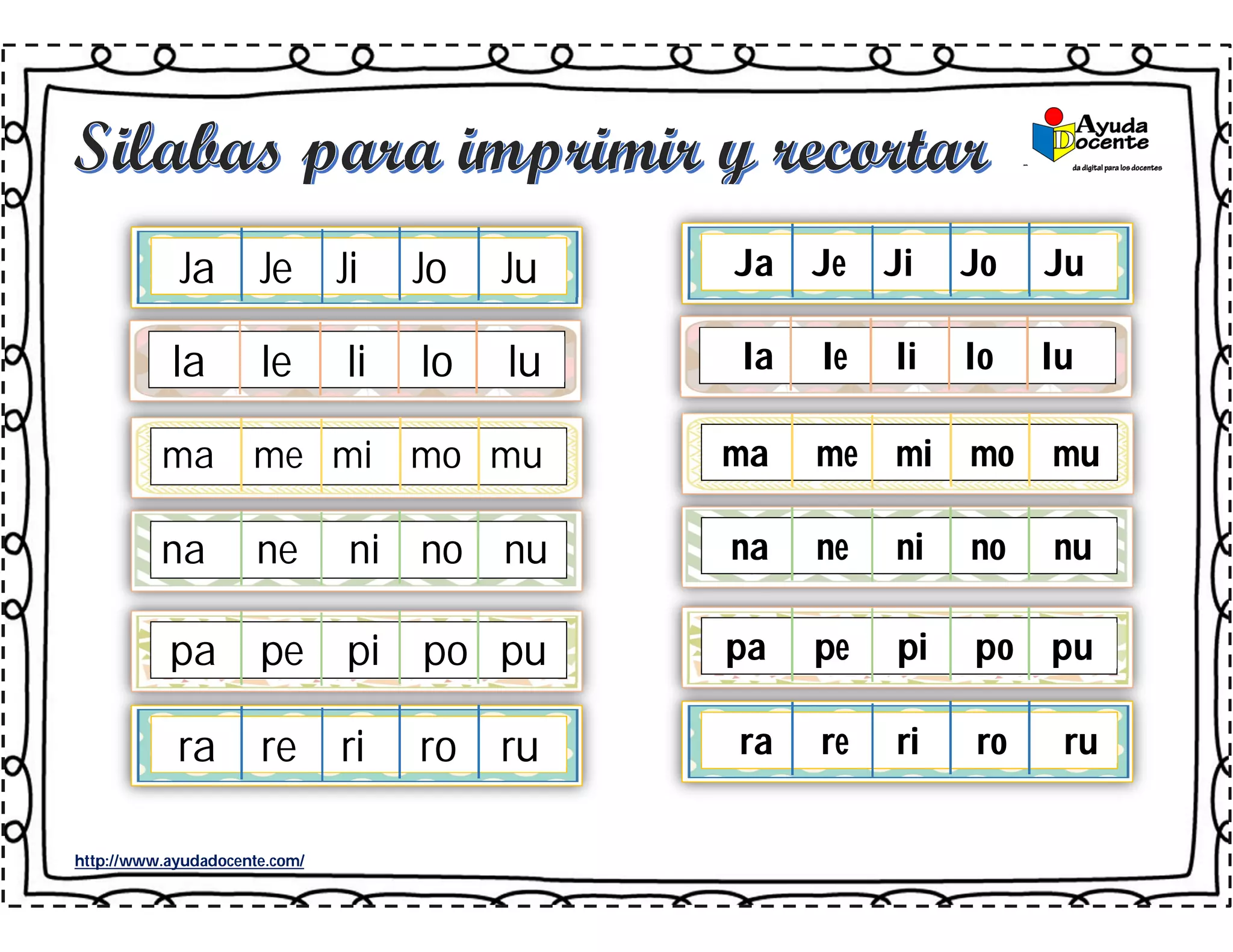 Mi cuadernillo de silabas | PDF