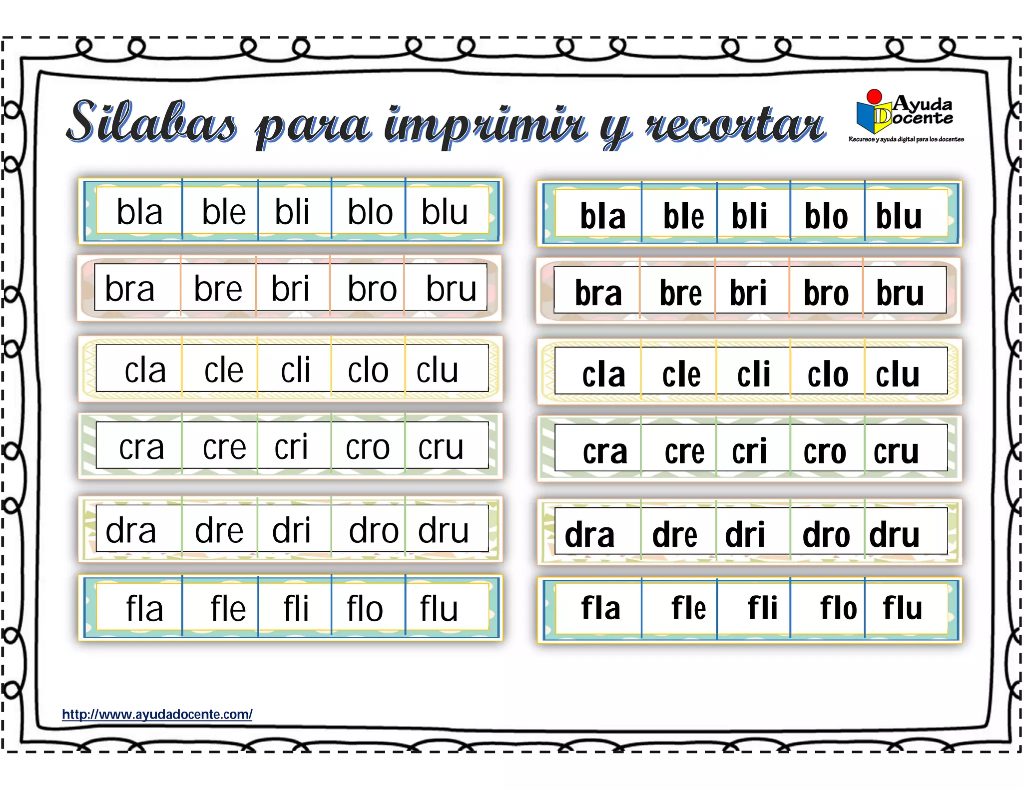 Mi cuadernillo de silabas | PDF