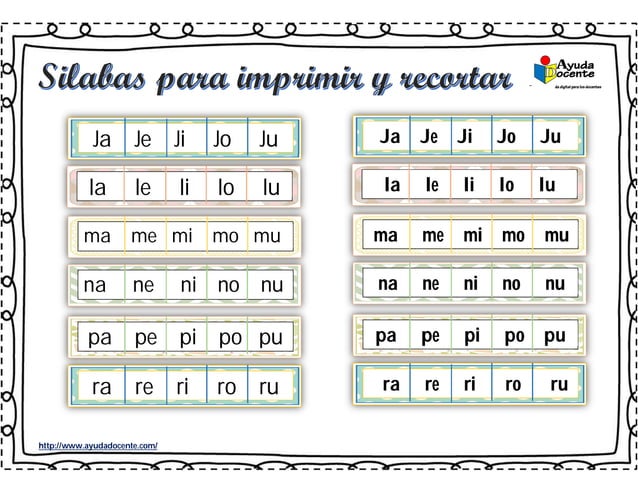 Mi cuadernillo de silabas | PDF
