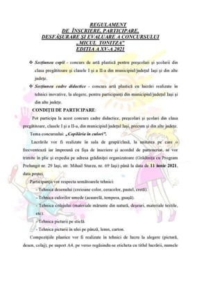 ,,Micul toniza,, | PDF